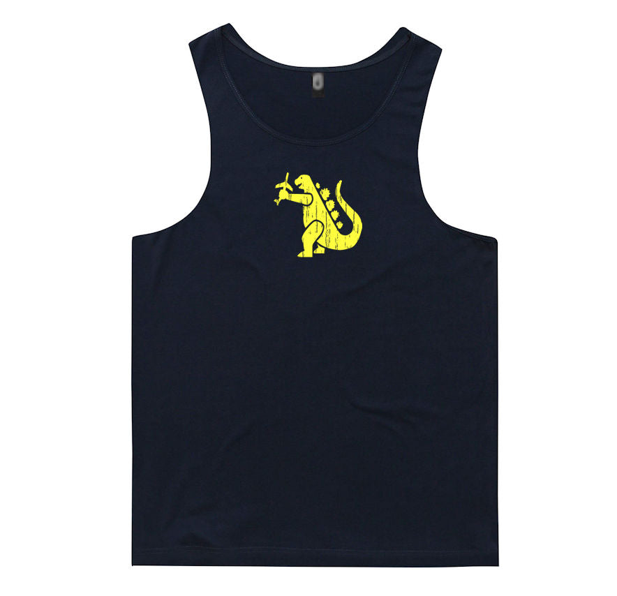 Godzilla No Flying Mens Singlet (Colour Choices) - Big Mens Singlets ...